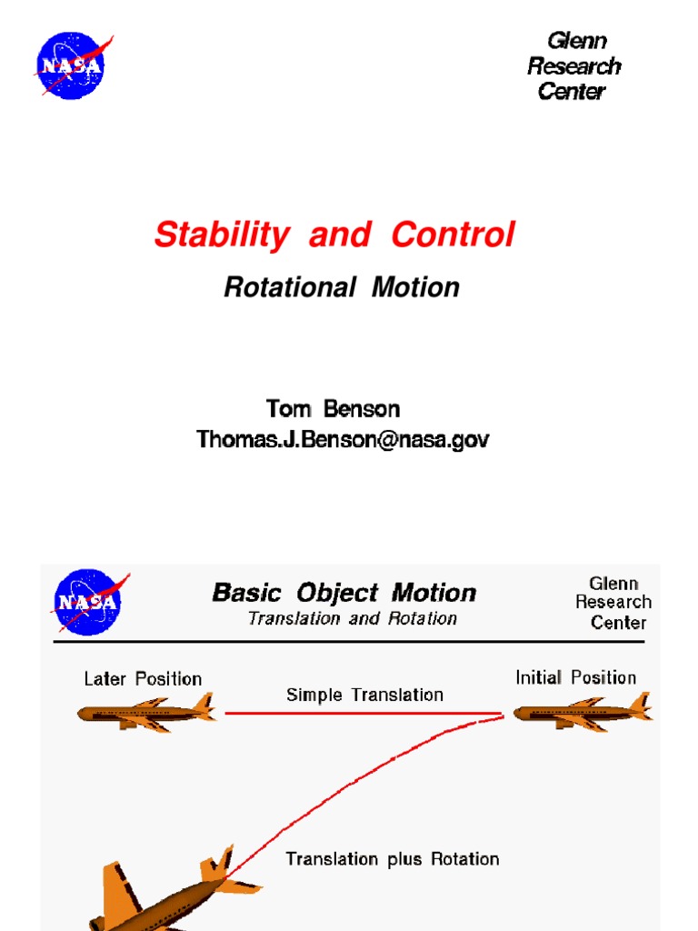 Stability and Control: Rotational Motion | PDF