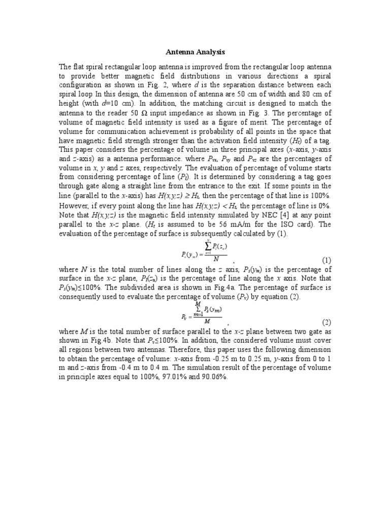 Antenna Analysis | PDF | Cartesian Coordinate System | Antenna (Radio)