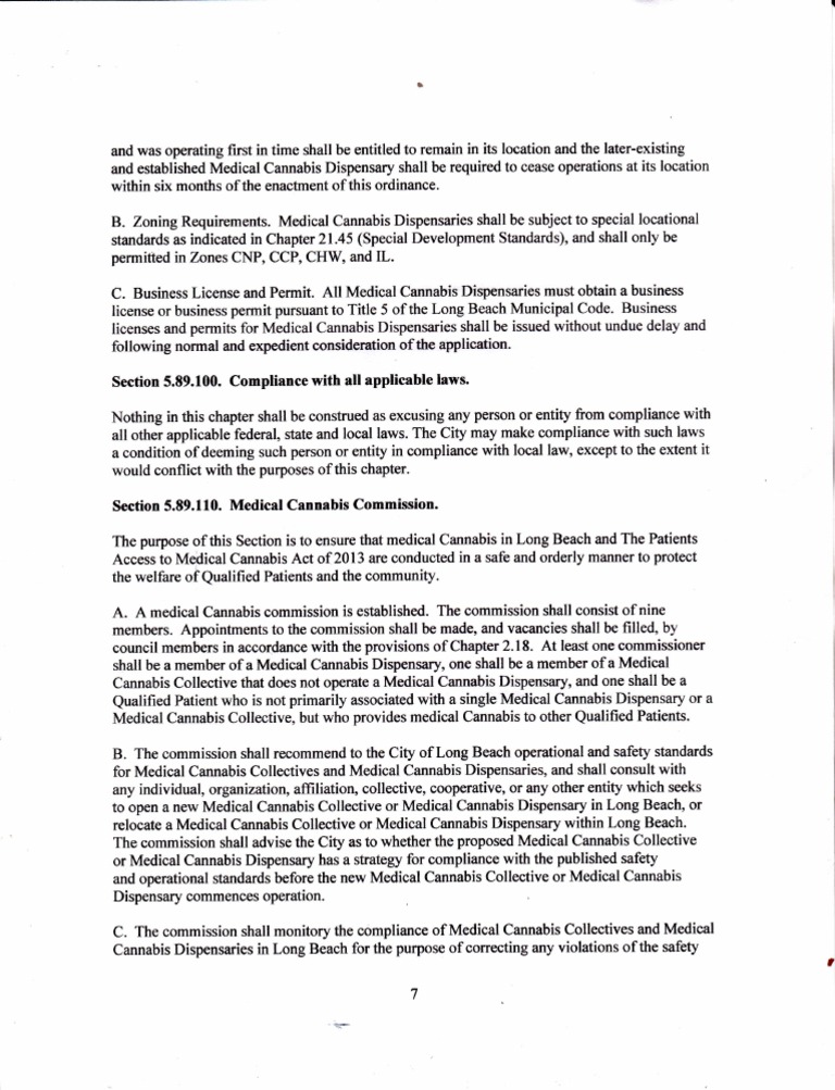 Proposed "Long Beach Collective Rights Act of 2013" | PDF | Medical ...