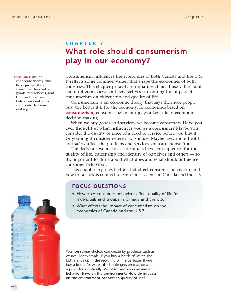 Issues in Canada CH 7 Textbook | PDF | Consumer Behaviour | Consumerism