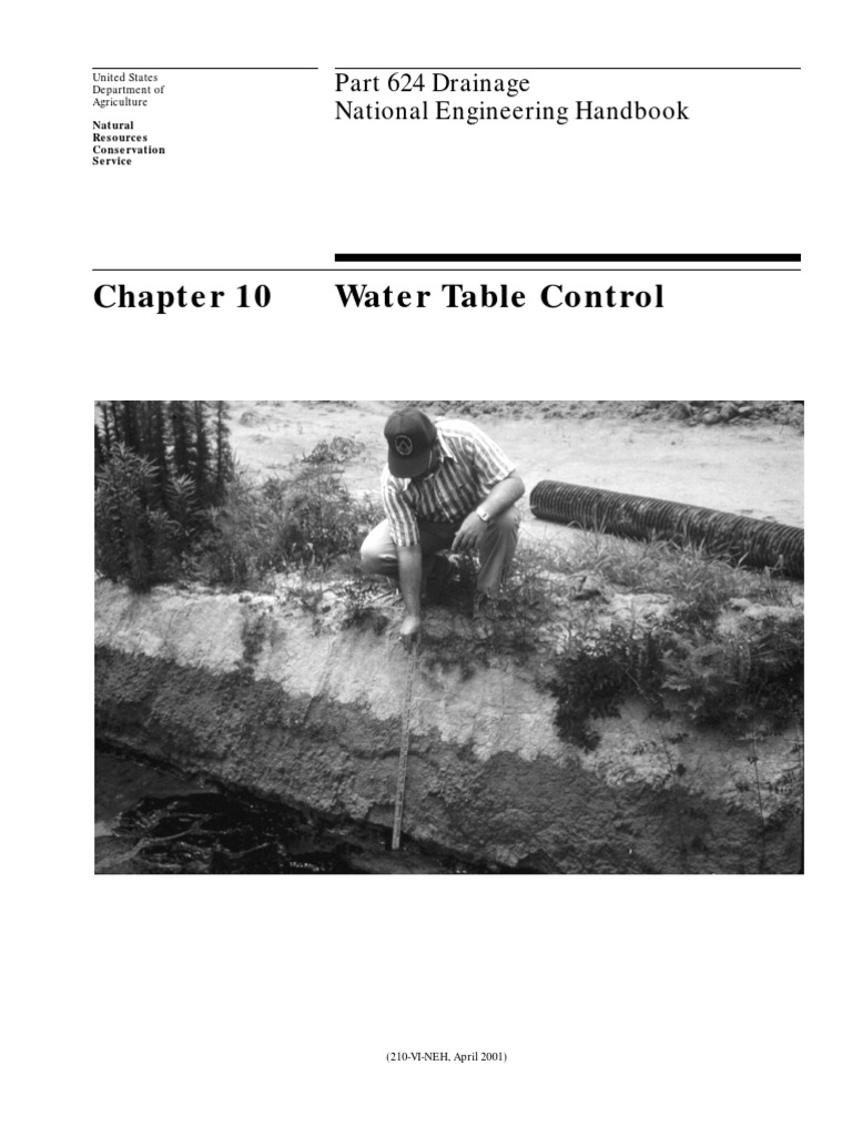 Chapter 10 Water Table Control | PDF | Drainage | Soil