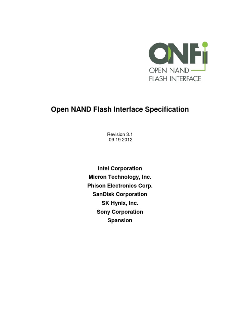 Onfi 3 1 Spec | PDF | Flash Memory | Input/Output