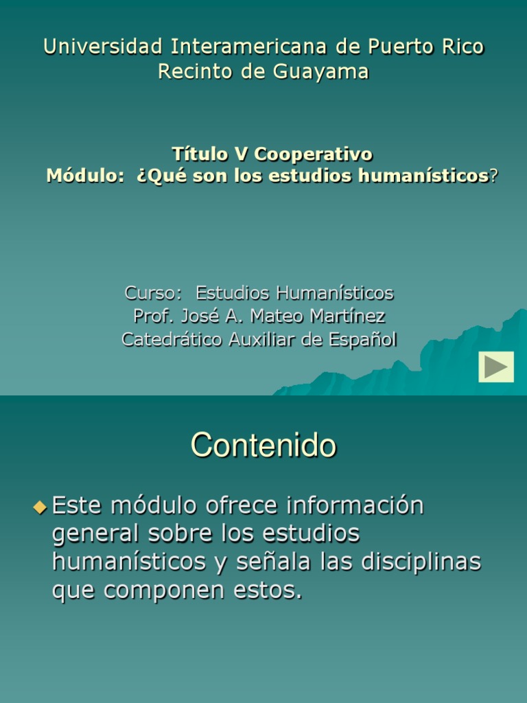 Que Son Los Estudios Humanisticos | PDF | Humanidades | Homo Sapiens