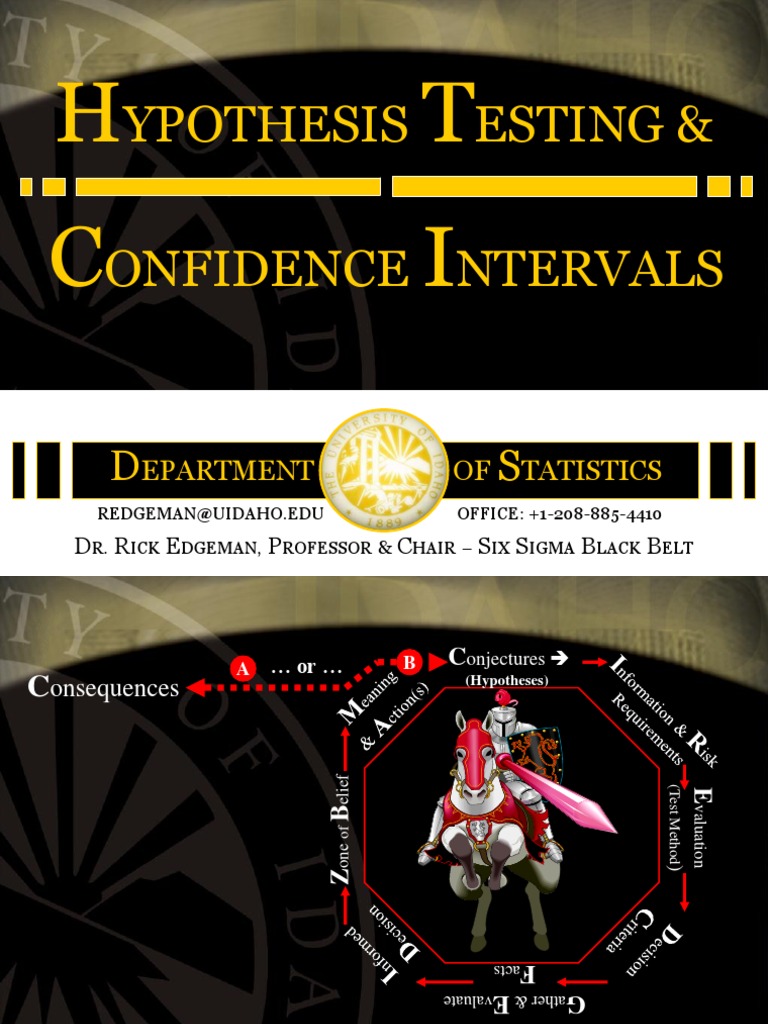 Statistics Hypothesis Testing & Confidence Intervals | Download Free ...