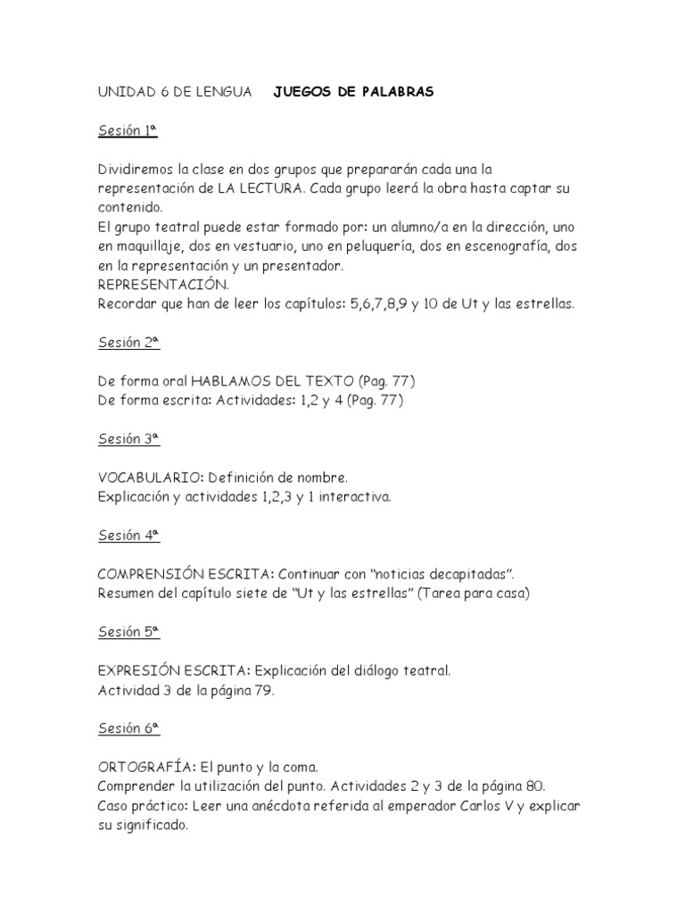 Juegos de Palabras en Lengua Española | PDF | Verbo | Comunicación humana