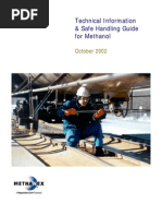 Methanol Technical Data Sheet | PDF | Methanol | Hydrogen