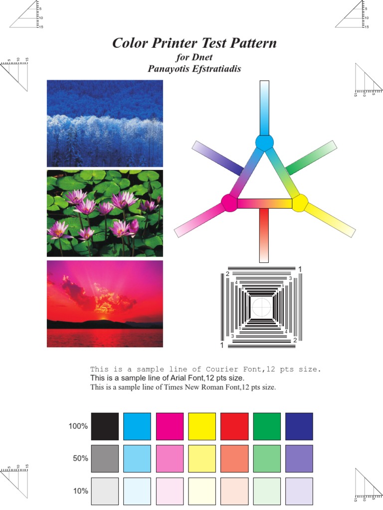 Printer Test Pattern