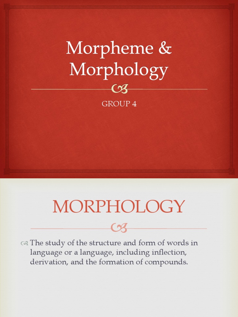 Morpheme & Morphology | PDF | Morphology (Linguistics) | Word