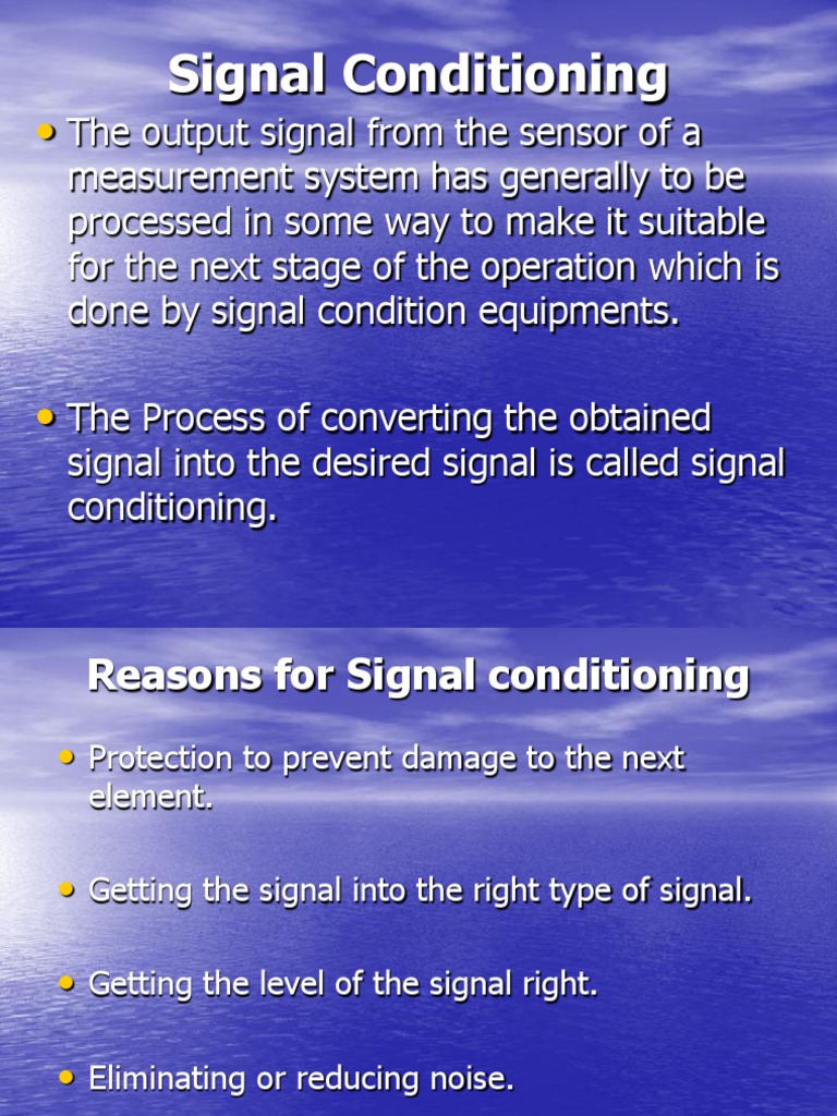 Signal Conditioning | Operational Amplifier | Amplifier