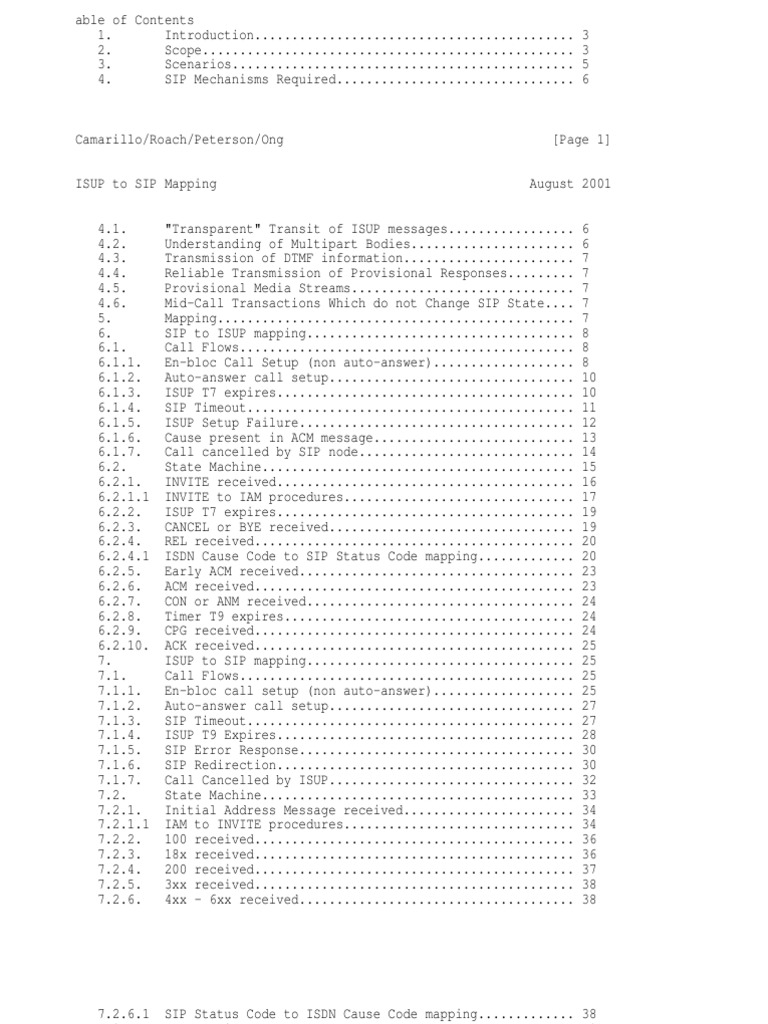 SS7 & Sip | PDF | Session Initiation Protocol | Osi Protocols