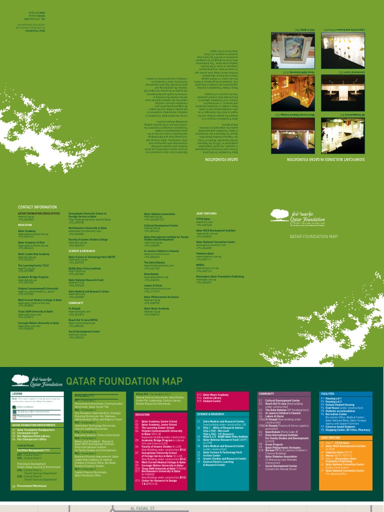 Qatar Foundation Location Map | PDF | Qatar | Science