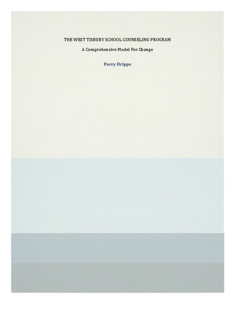 Comprehensive School Counseling Program | PDF | School Counselor | Homework