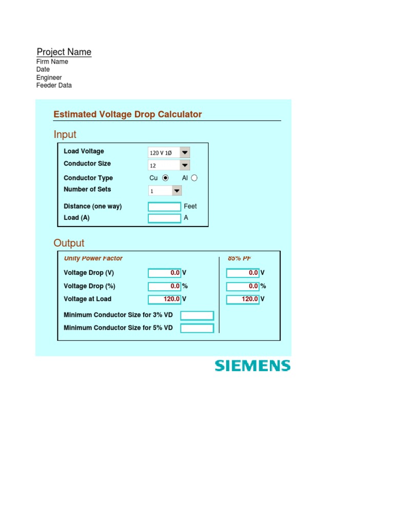Voltage Drop Calculator V1.1 | PDF