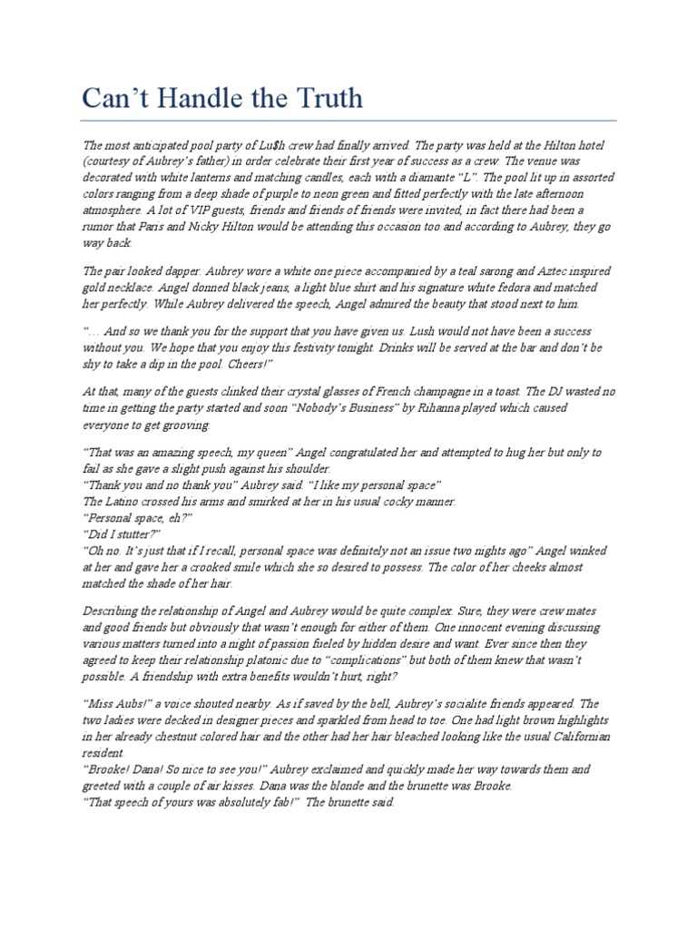 Can T Handle The Truth | PDF | Leisure