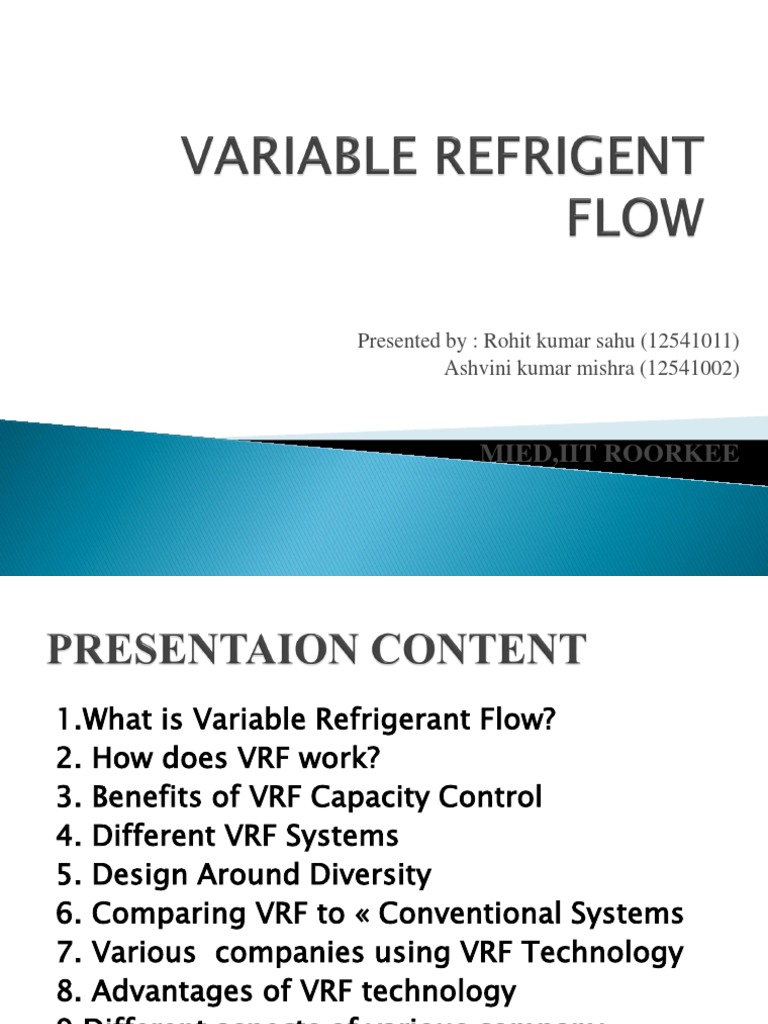 Variable Refrigent Flow | PDF | Hvac | Heat Pump
