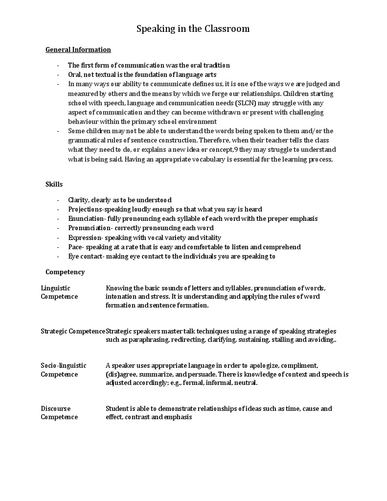 speaking handout | Speech | Narrative | Free 30-day Trial | Scribd