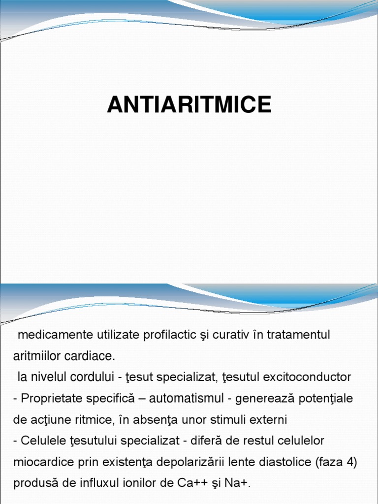 Antiaritmice Curs | PDF