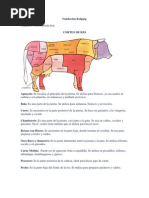 Partes de La Res | PDF | filete | Técnicas de cocina