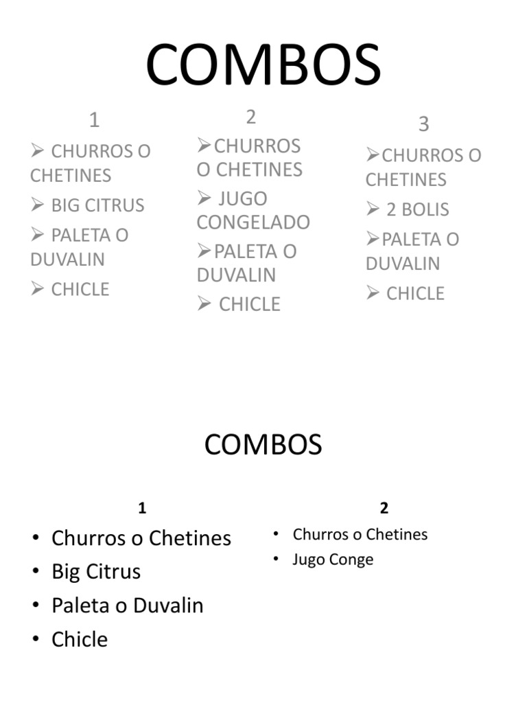 Snack Combos for Sweet Lovers | PDF