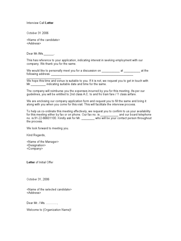 Various Letter Formats | Pension | Employment