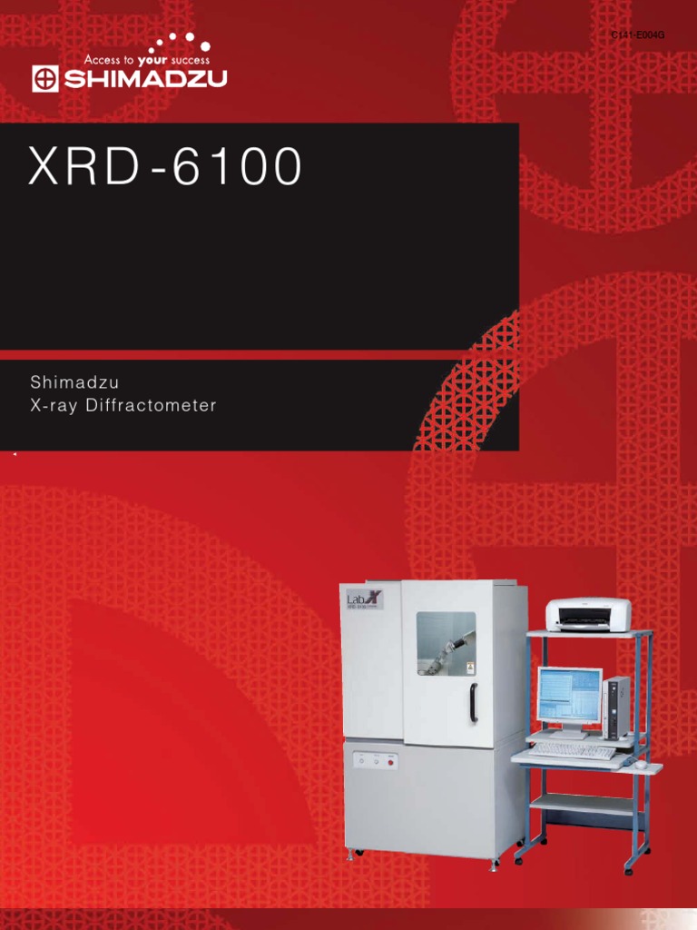 Manual XRD 6100 | PDF | X Ray Crystallography | Crystal Structure