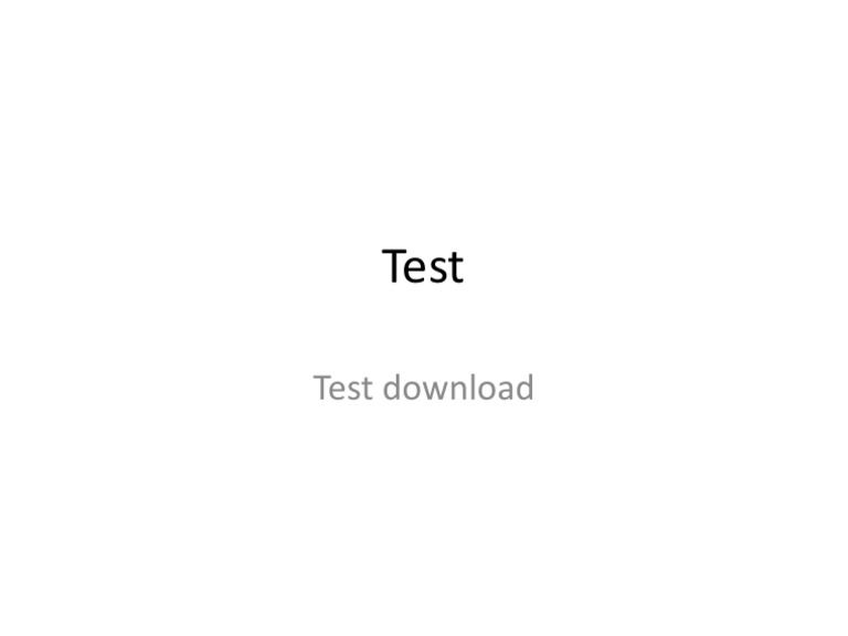 Test Download Guide | PDF