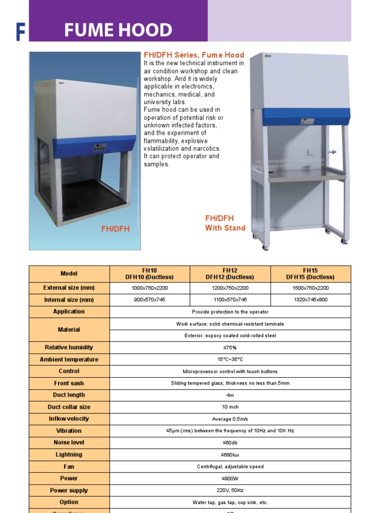 Fume Hood - Catalog | PDF | Mechanical Engineering | Building Engineering