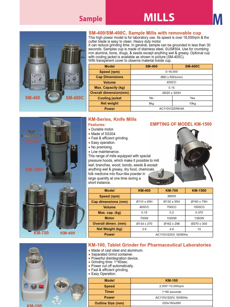 Mills - Catalog | PDF | Mill (Grinding) | Industries