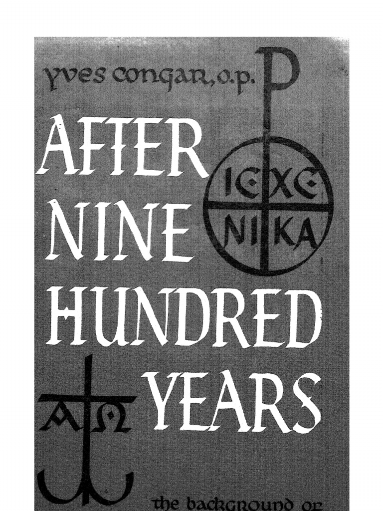 After Nine Hundred Years Yves Congar | PDF | Byzantine Empire ...