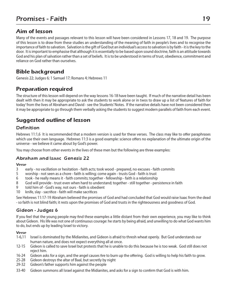 Characteristics of Faith: Drawing Insights from the Lives of Biblical ...
