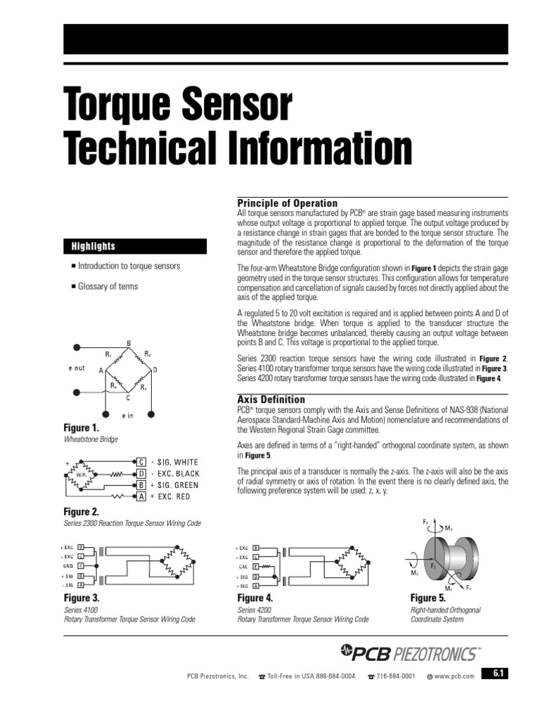 Torque Sensor | PDF | Rotation Around A Fixed Axis | Transformer