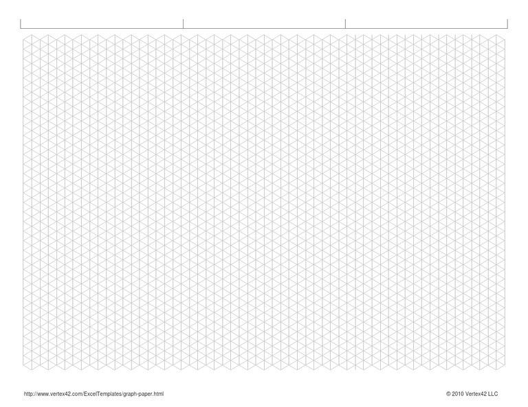 Isometric Graph Paper Landscape | PDF