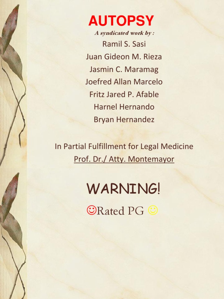 Autopsy | PDF | Autopsy | Medical Imaging