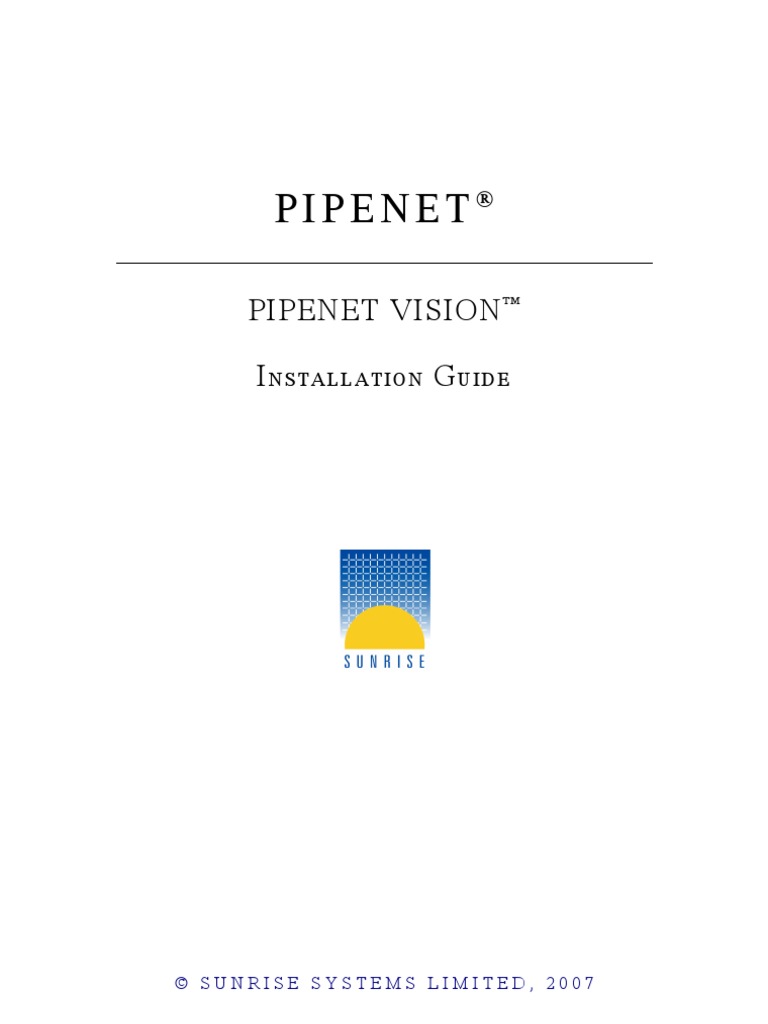 Pipenet Installation | PDF | Installation (Computer Programs) | Device ...