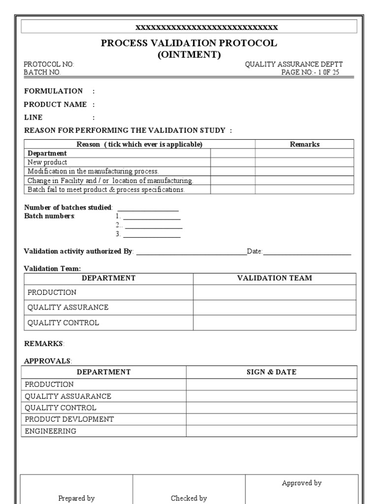 Ointment Process Validation | PDF | Verification And Validation ...