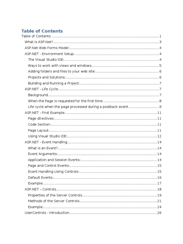 ASP.NET | PDF | Active Server Pages | Web Server