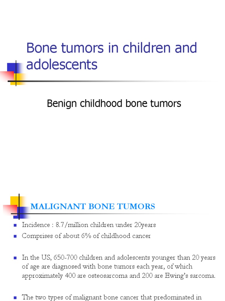 Bone Tumors in Children and Adolescents-F | PDF | Cancer | Sarcoma
