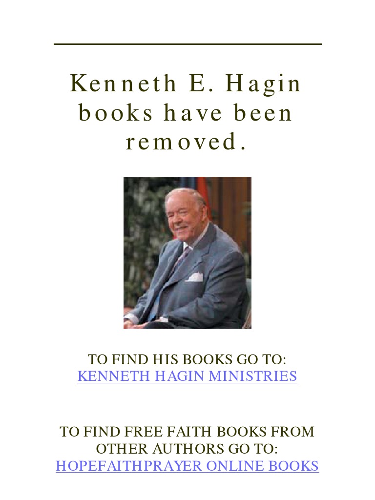 Kenneth Hagin Books Access Guide | PDF | Philosophy | General Fiction