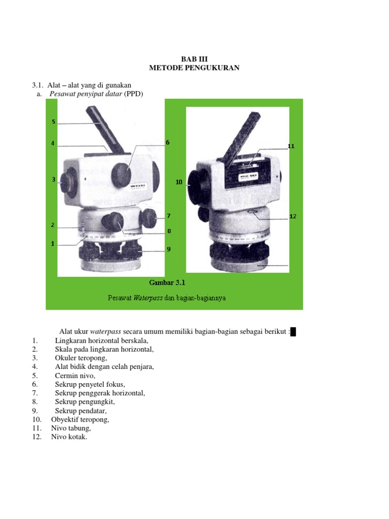 Contoh Waterpass | PDF | Sains & Matematika