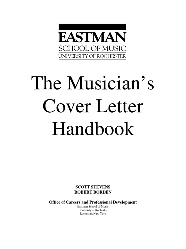 Musician's Cover Letter Guide | PDF