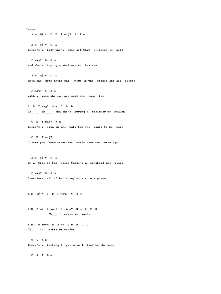 Stairway To Heaven | PDF | Language Arts & Discipline