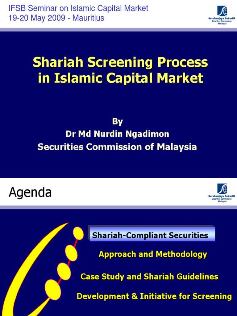 Shariah Screening Process in Islamic Capital Market DR MD Nurdin ...