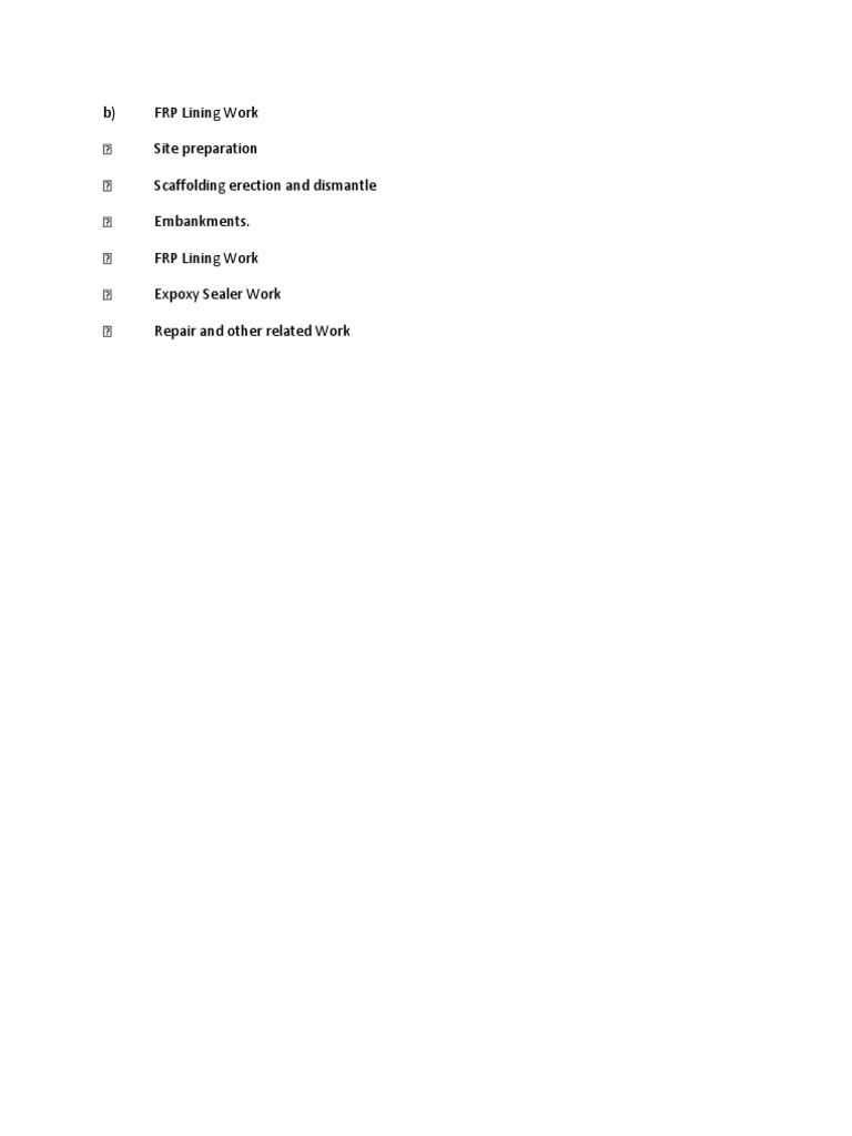 FRP Lining and Scaffolding Services | PDF