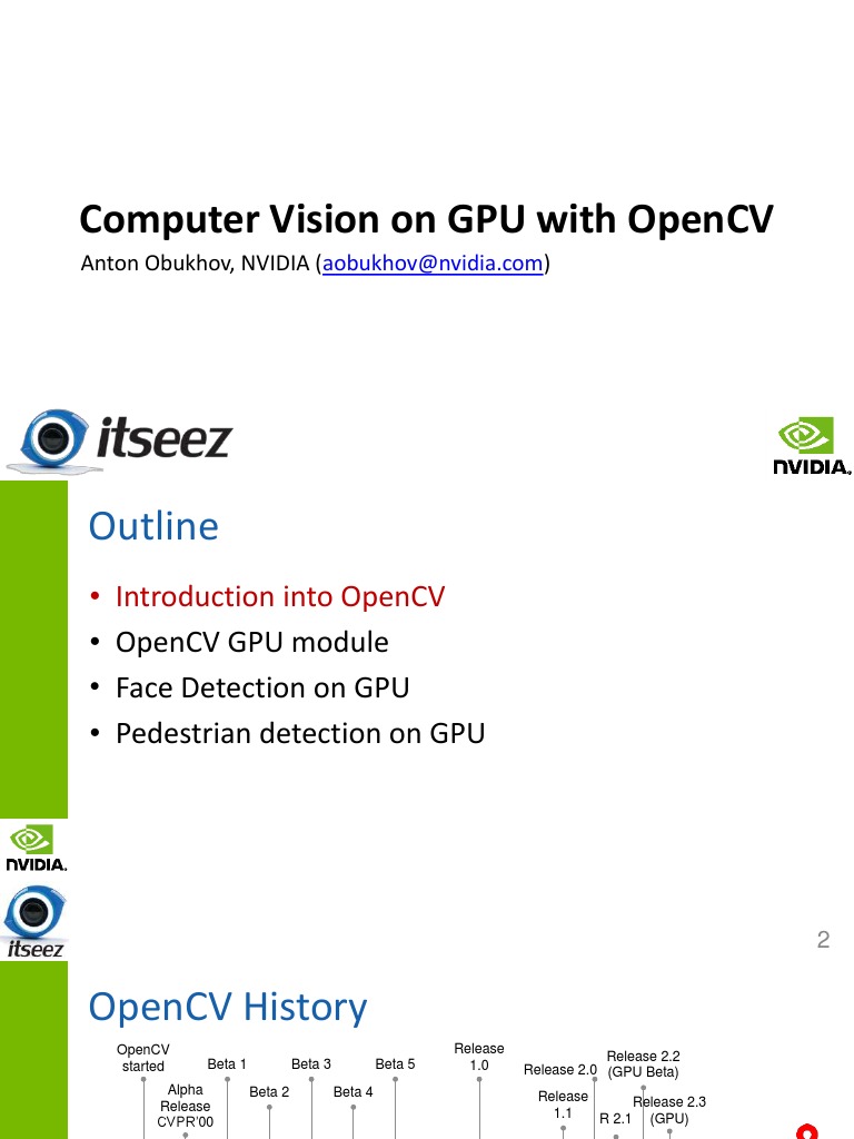 Obukhov OpenCV Rev5 | PDF | Graphics Processing Unit | Support Vector Machine