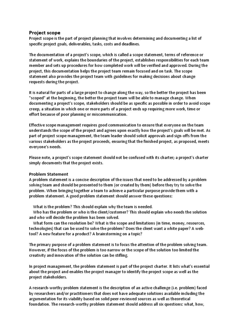 Project Planning and Management | PDF | Strategic Management ...