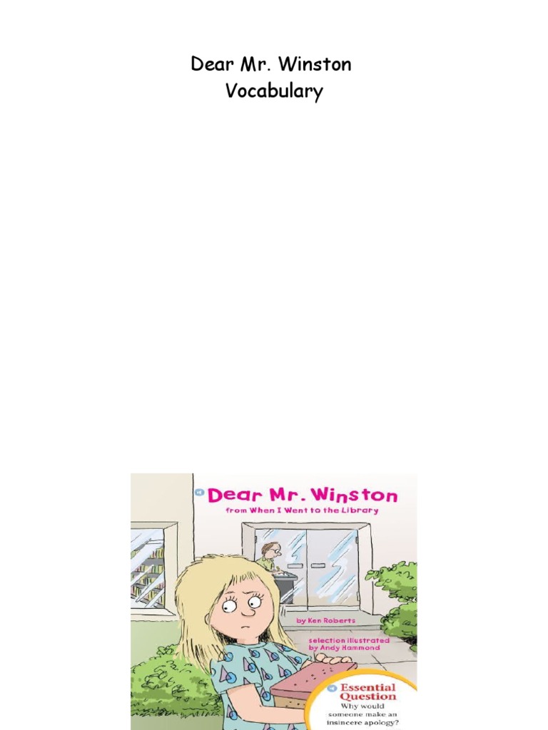 Dear MR WInston | PDF | Home & Garden