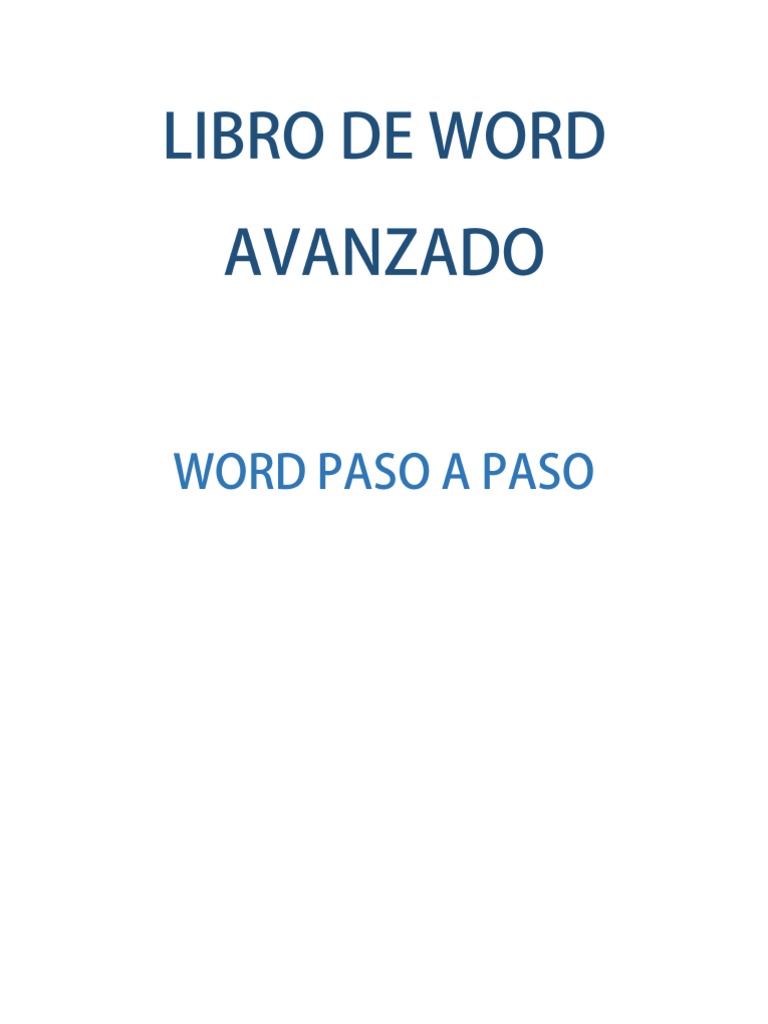 Libro de Word 2013 | PDF | Point and Click | Microsoft Word