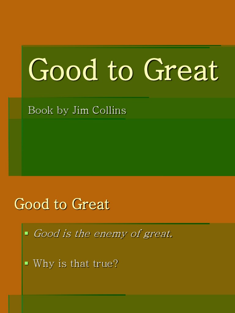 Good To Great: Book by Jim Collins | Download Free PDF | Business