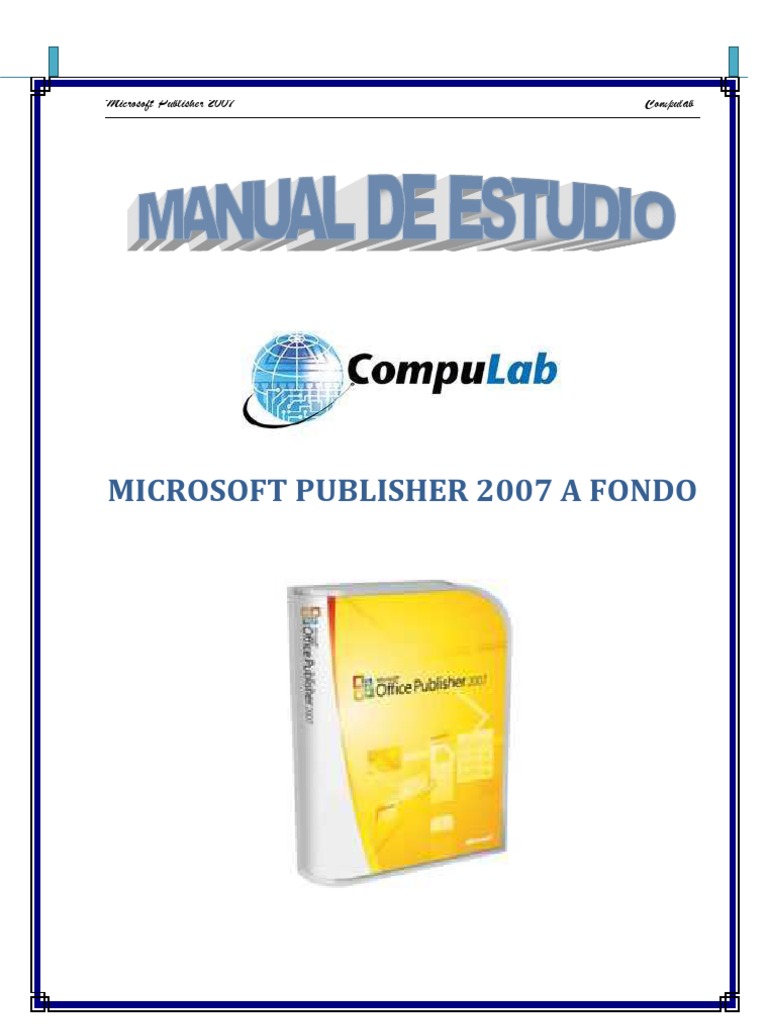 Manual de Publisher 2007 | PDF | Microsoft | Point and Click