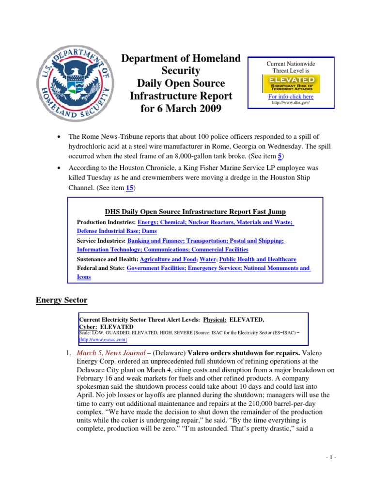 DHS Daily Report 2009-03-06 | PDF | Orion (Spacecraft) | Malware